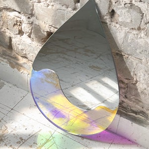 Drippy Reflector - Wavy Drop Shape Acrylic Mirror Wiggly Mirror ...