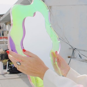 MINI Small Wiggly Life Reflector Wavy Acrylic Mirror Wiggly Mirror ...