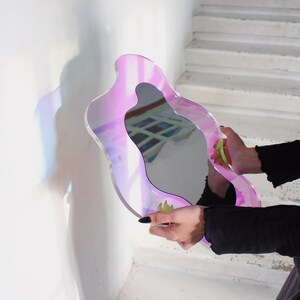 Medium Wiggly Life Reflector - Wavy Acrylic Mirror Wiggly Mirror ...