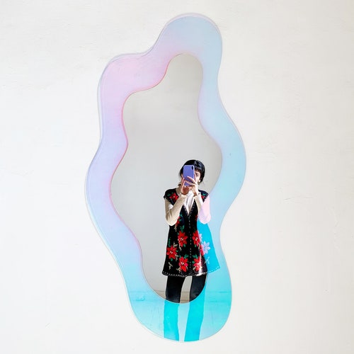 Wavy Reflector Mirror Wavy Acrylic Mirror Wiggly Mirror - Etsy