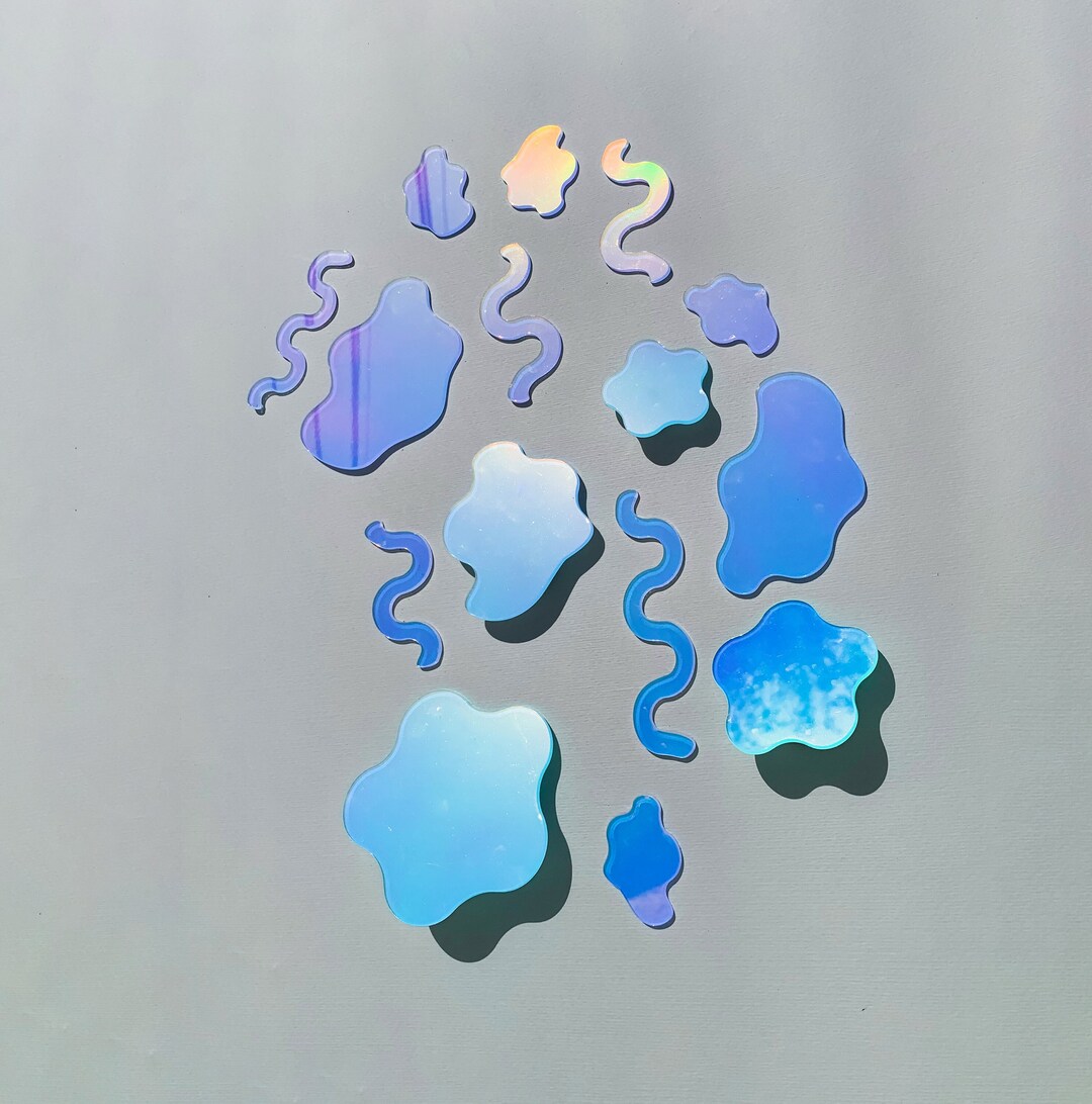 Wiggle Art Experience - Set of 15 - Wavy Acrylic Holographic Decoration ...