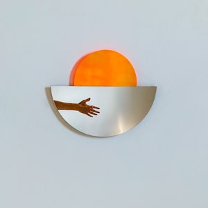 Sunset Neon Reflector - Artistic Acrylic Mirror Holographic Neon ...