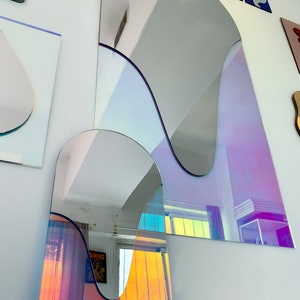 Liquid Arch Reflector - Wavy Acrylic Mirror Arch Mirror Amorphic Mirror ...