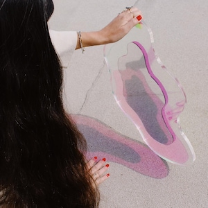 MINI Small Wiggly Life Reflector Wavy Acrylic Mirror Wiggly Mirror ...