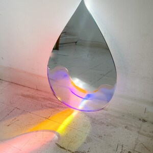 Drippy Reflector - Wavy Drop Shape Acrylic Mirror Wiggly Mirror ...