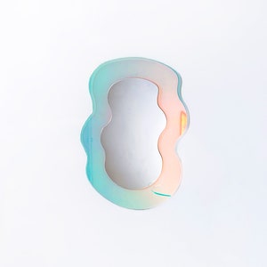 X-large the Wave Reflector - Wavy Acrylic Mirror Wiggly Mirror Amorphic ...