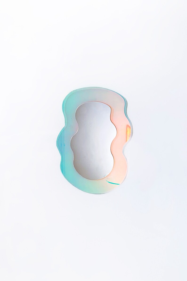 X-large the Wave Reflector - Wavy Acrylic Mirror Wiggly Mirror Amorphic ...