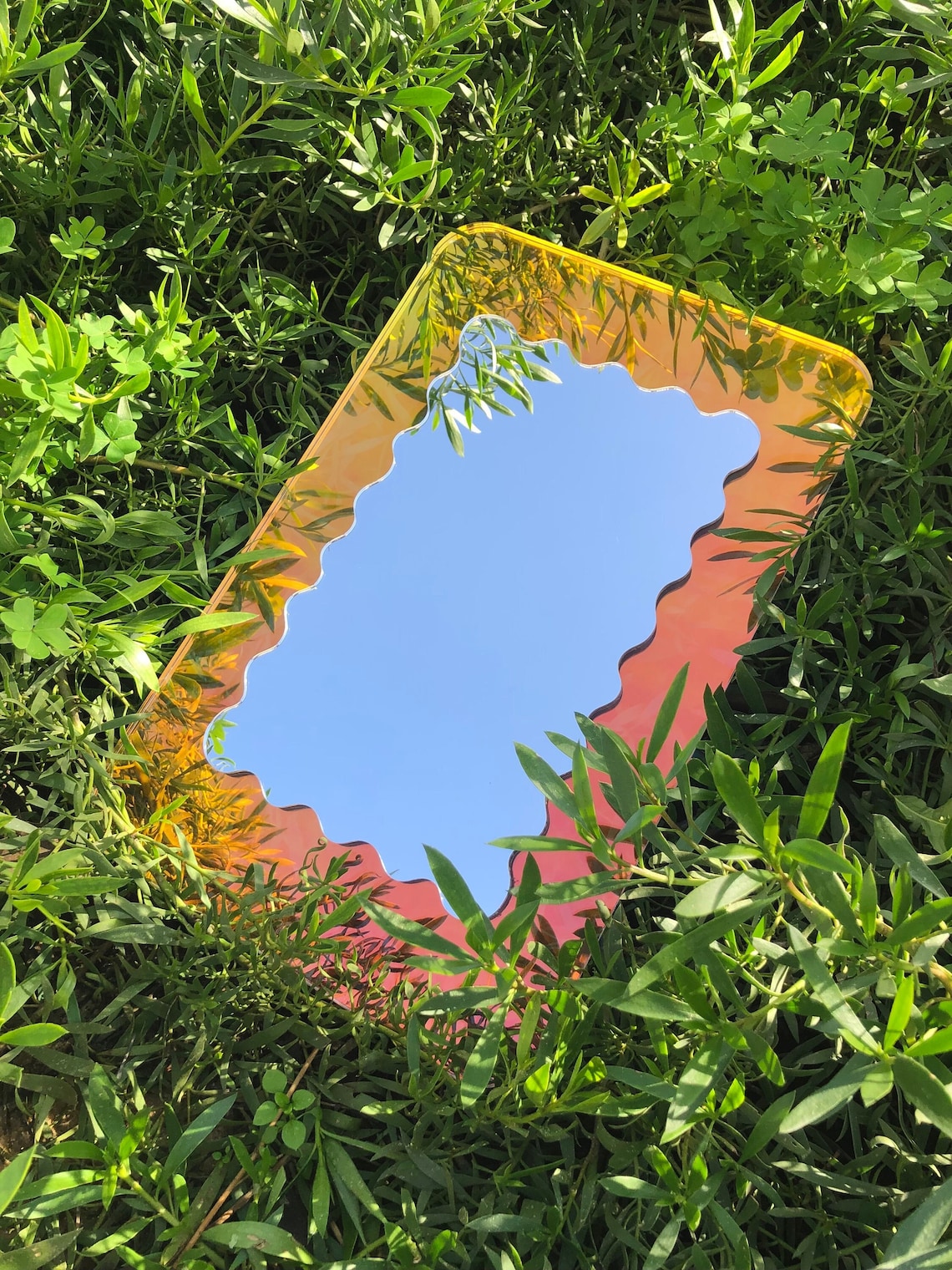 Wavy Reflector Mirror Wavy Acrylic Mirror Wiggly Mirror - Etsy