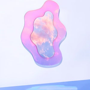 MINI Small Wiggly Life Reflector Wavy Acrylic Mirror Wiggly Mirror ...