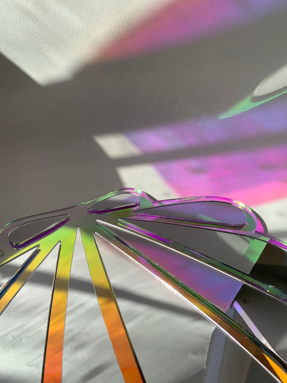 Seashell Reflector Wavy Acrylic Mirror Seashell Mirror | Etsy