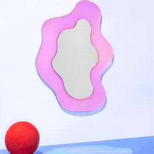 Medium Wiggly Life Reflector - Wavy Acrylic Mirror Wiggly Mirror ...