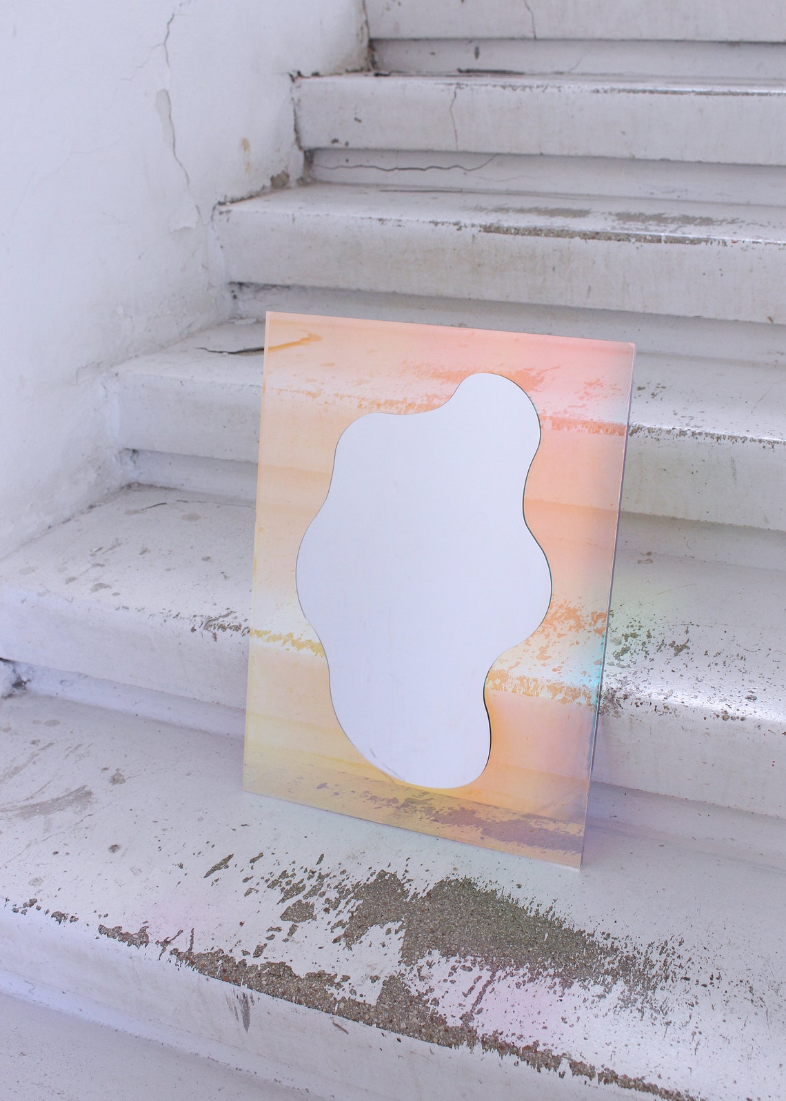 Squared Wiggly Reflector - Wavy Acrylic Mirror Wiggly Mirror Amorphic ...