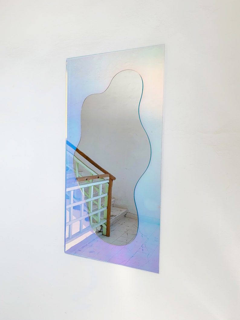 Squared Wiggly Life Reflector Mirror - Full Body - Wavy Acrylic Mirror ...