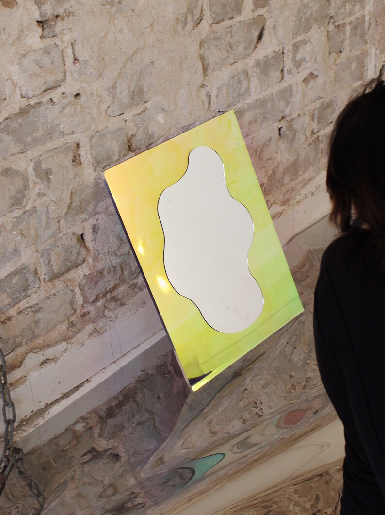 Squared Wiggly Reflector Wavy Acrylic Mirror Wiggly Mirror - Etsy