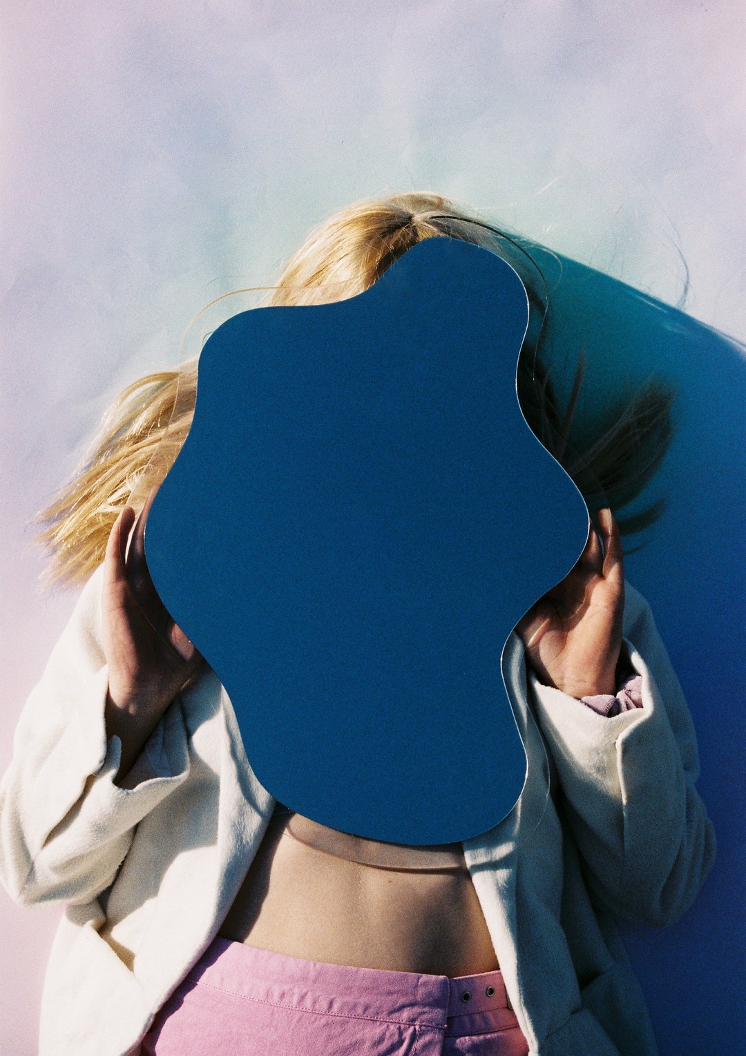 Clear Vibes Mirror- Clear Frame Silver Mirror - Wavy Acrylic Color ...