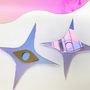 Sparkle Eye Reflector Set - Set of 2 Mirrors - Wavy Acrylic Mirror ...