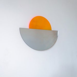 Sunset Neon Reflector - Artistic Acrylic Mirror Holographic Neon ...