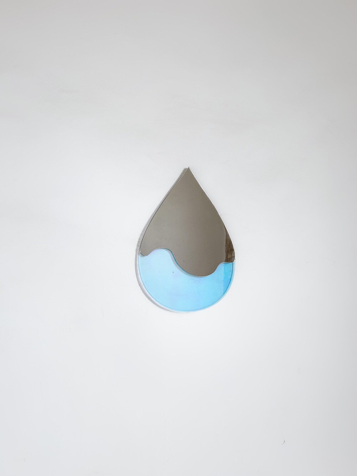 Drippy Reflector Wavy Drop Shape Acrylic Mirror Wiggly - Etsy