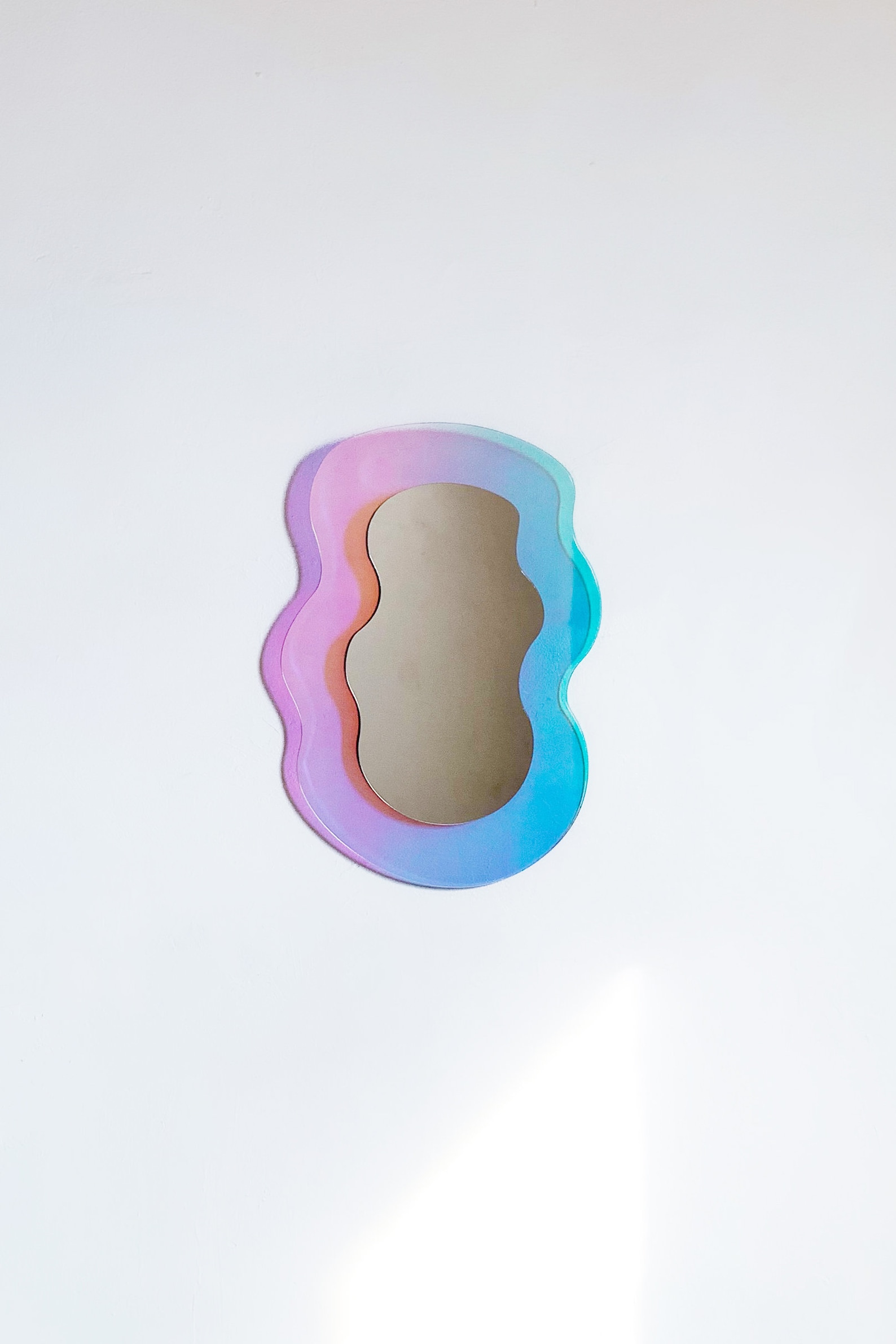 The Wave Reflector Wavy Acrylic Mirror Wiggly Mirror - Etsy