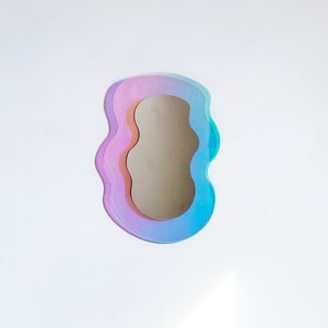The Wave Reflector - Wavy Acrylic Mirror Wiggly Mirror Amorphic Mirror ...
