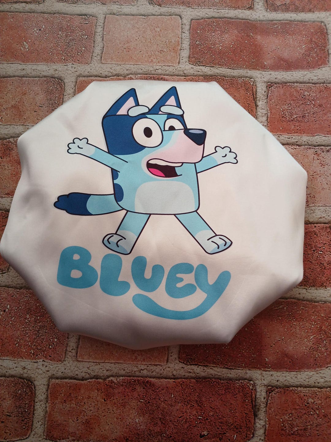Handmade Bluey Hair Satin Bonnet for Girls, Kids Satin, Hair Bonnet ...