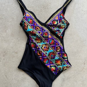 1980s Catalina Swimsuit One Piece Bathing Suit Aztec Swim Resort Surf ...