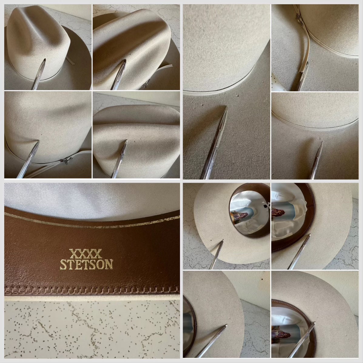 1980s Stetson 4X Beaver Cowboy Hat - Silverbelly Rancher, Size 7 1/4 ...