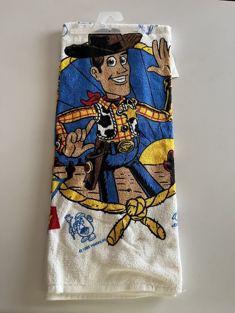 Vintage 1995 Toy Story Washcloth Bath Towel Set: Woody & Buzz, New With ...