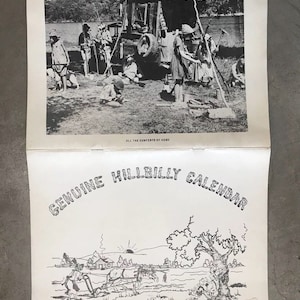 1974 HILLBILLY MOONSHINE Calendar Pin up Farm 12 Mo Novelty Comic ...