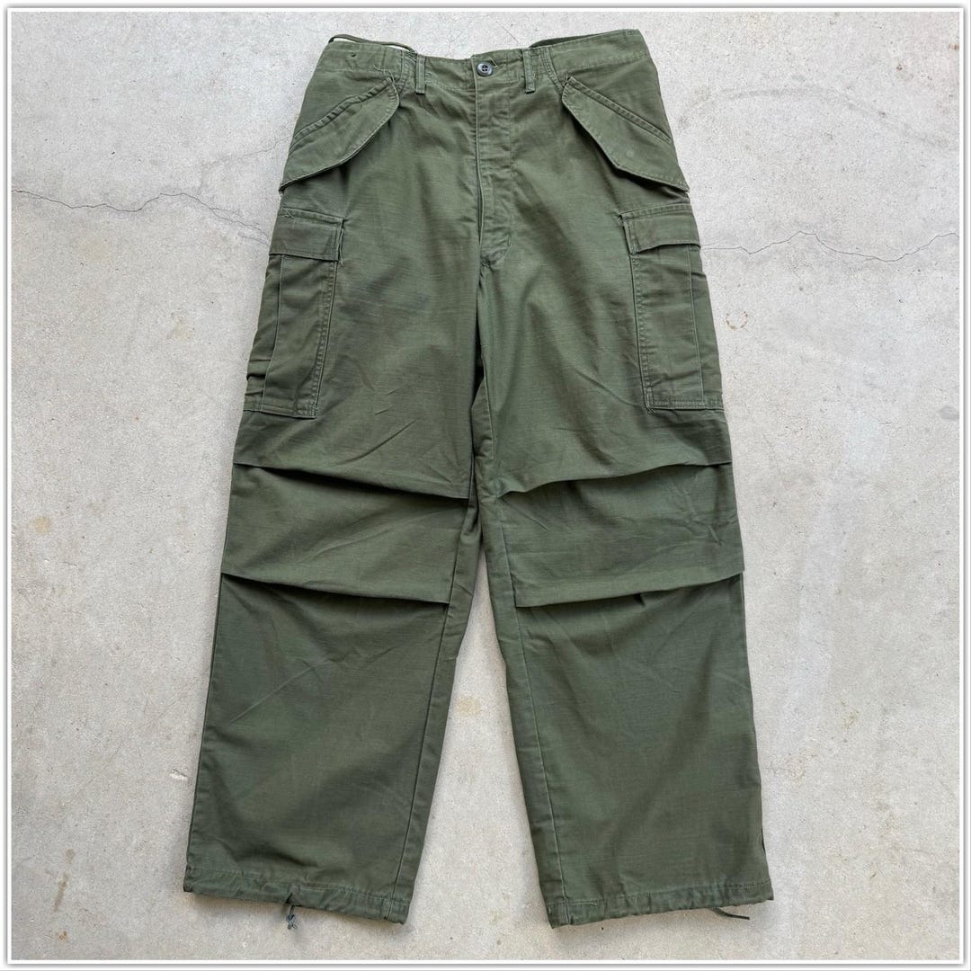 1960s US Army M65 Field Cargo Pants: Vietnam War Era - Size Small ...