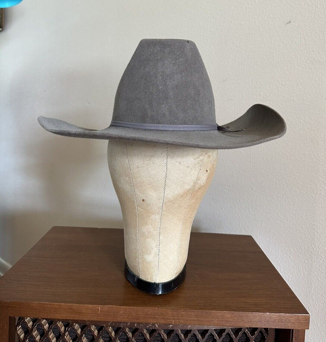 Salty 1980s HERB'S Hat Shop San Antonio TEXAS Western Cowboy Hat Sz 7 ...
