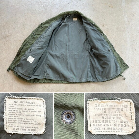1968 US Army M65 Cold Weather Field Jacket MEDIUM REG… - Gem