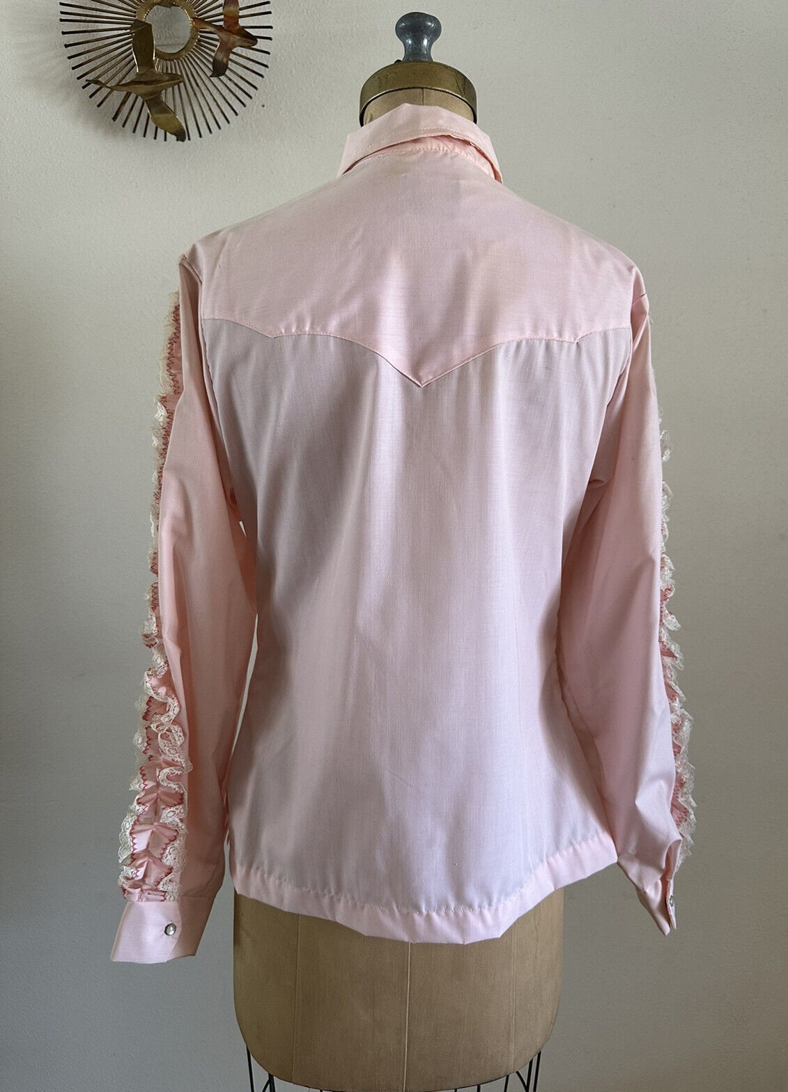 1960s Pearl Snap Lace Ruffle Tuxedo Convert-a-blouse Loop - Etsy