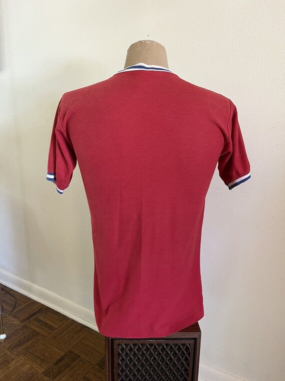 1970s Locke Hill Lions School Mascot T Shirt Gym USA … - Gem