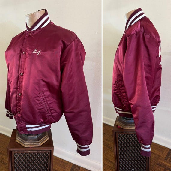 Vintage 1970s Capitol Theatre Employee Jacket - Burgu… - Gem