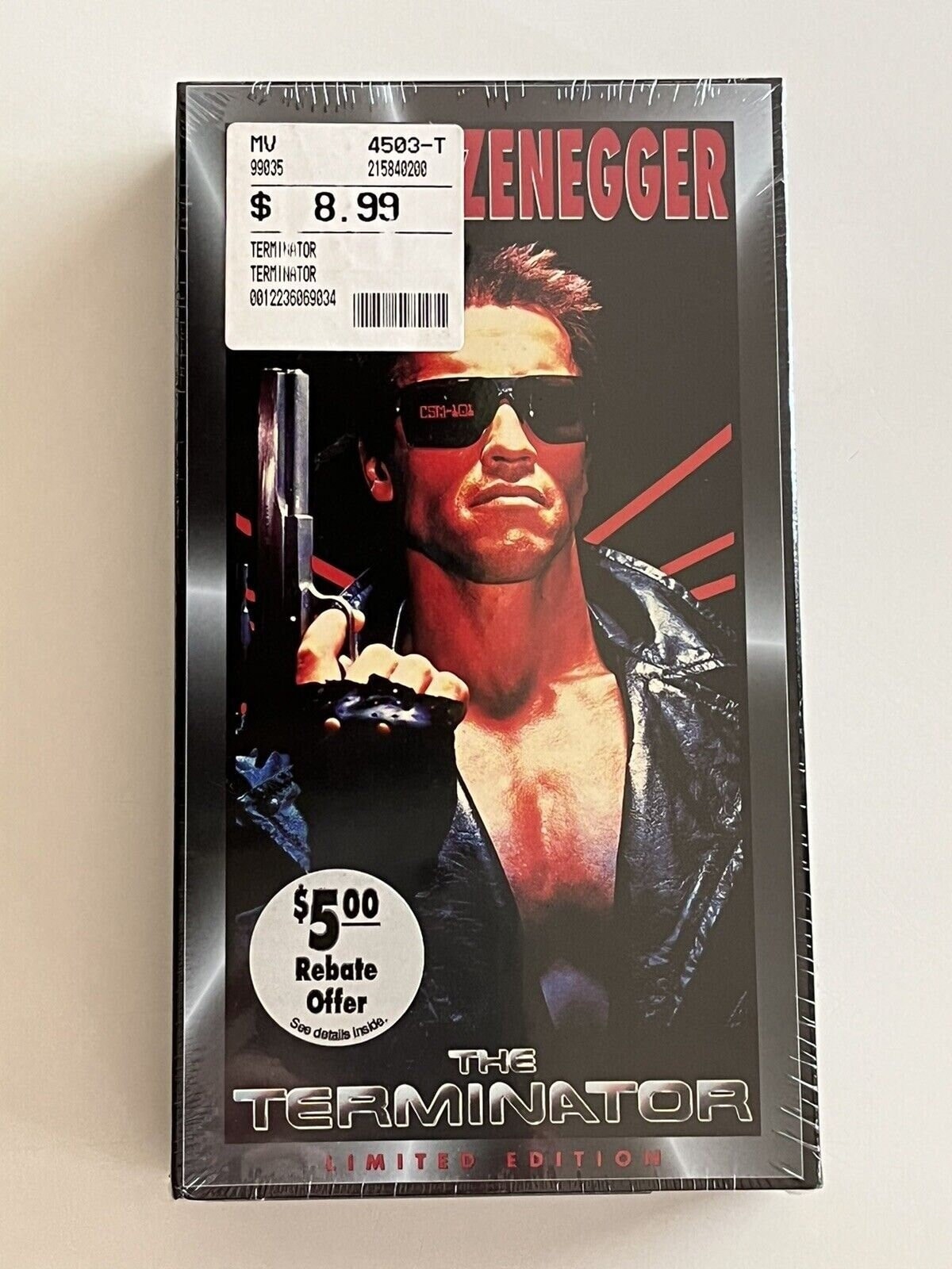 1998 the Terminator Limited Edition SEALED Original VHS Tape - Etsy
