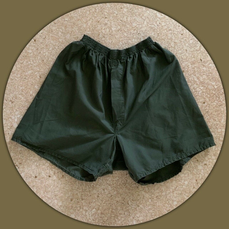 60s US ARMY OD Green Underwear Boxer Shorts Skivvies Drawers | Etsy