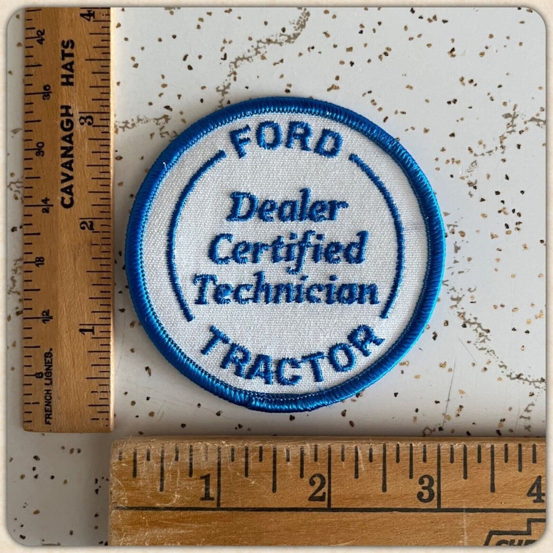 Vintage 70s Ford Tractor Patch: Dealer Certified Technician, NOS 3" - Etsy