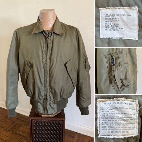 1977 Nomex Cold Weather Flyers Jacket * Size Large Lo… - Gem