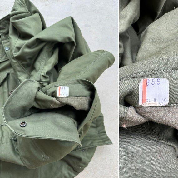 1950s U S Army Sateen OG-107 Field Jacket REGULAR LAR… - Gem