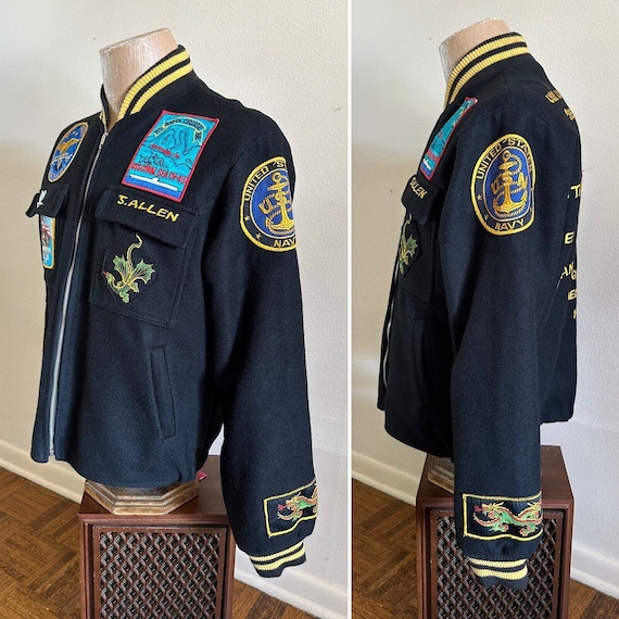 1985 US Navy Med Cruise Jacket USS Corral Sea CV-43 W… - Gem