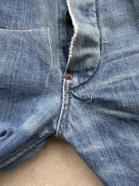 1940s Donut Hole Crotch Rivet Selvedge Denim Jeans W … - Gem