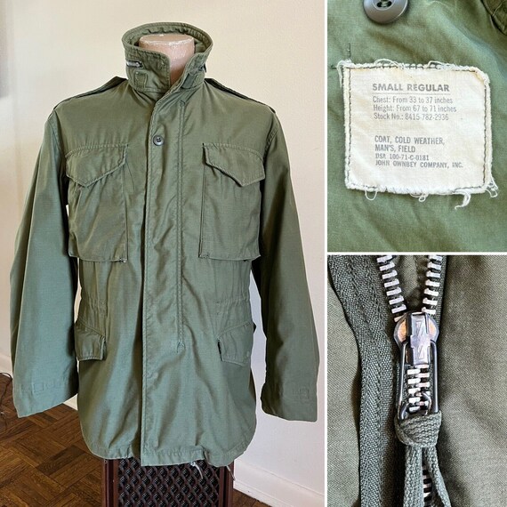 1971 US Army M65 Cold Weather Field Jacket SMALL REGU… - Gem