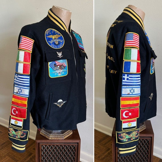 1985 US Navy Med Cruise Jacket USS Corral Sea CV-43 W… - Gem