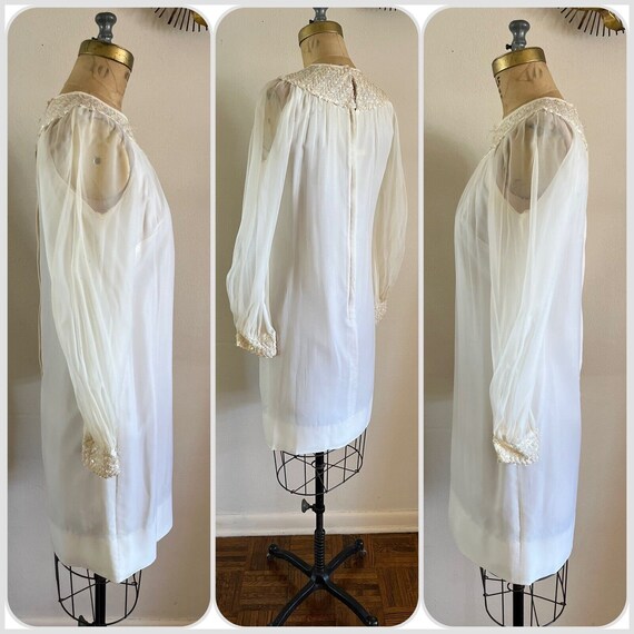1960s PIXIE of California Sue Webb Mod Sheer Sleeve S… - Gem