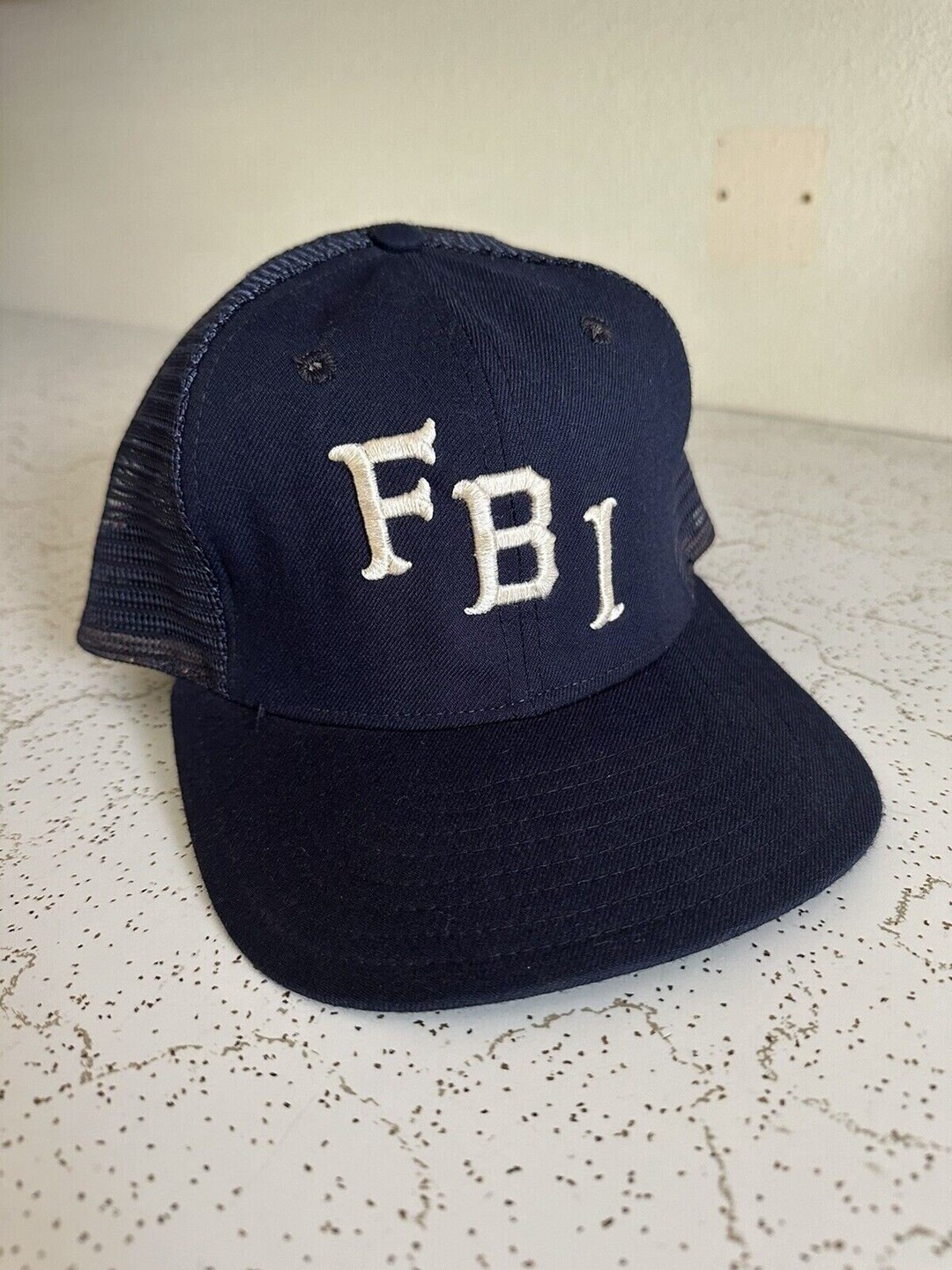 1970s FBI Mesh Snapback Trucker Hat NEW ERA Pro Model 70s Small ...