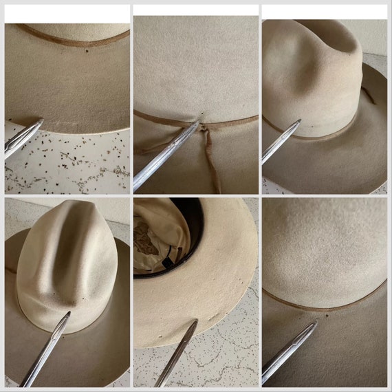 1960s Stetson 3x Beaver LAST DROP 7 1/8 Long Oval Cowboy 1960s Stetson 3x Beaver LAST DROP 7 1/8 Long Oval Cowboy
