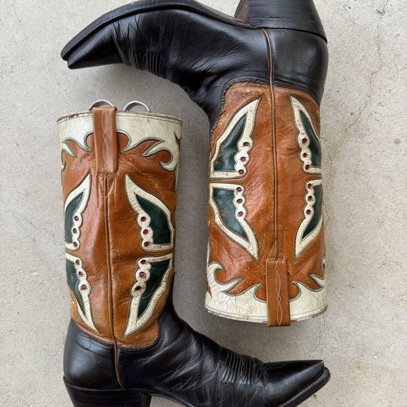 Inlay Boots - Etsy