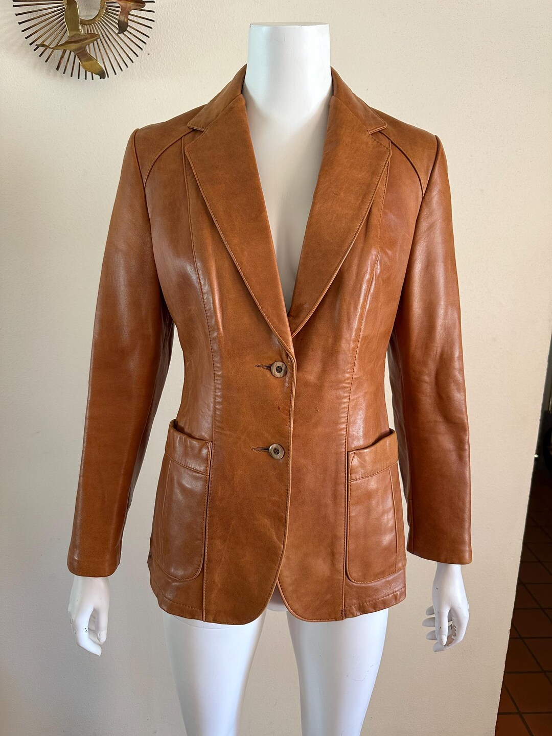 1970s Remy Leather Fashions Blazer: Western Cowgirl Rodeo, Size S - Etsy
