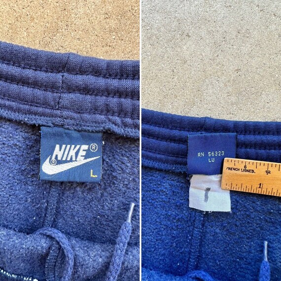 80s NIKE Blue Label Sweat Tracksuit Jacket Pants LARG… - Gem